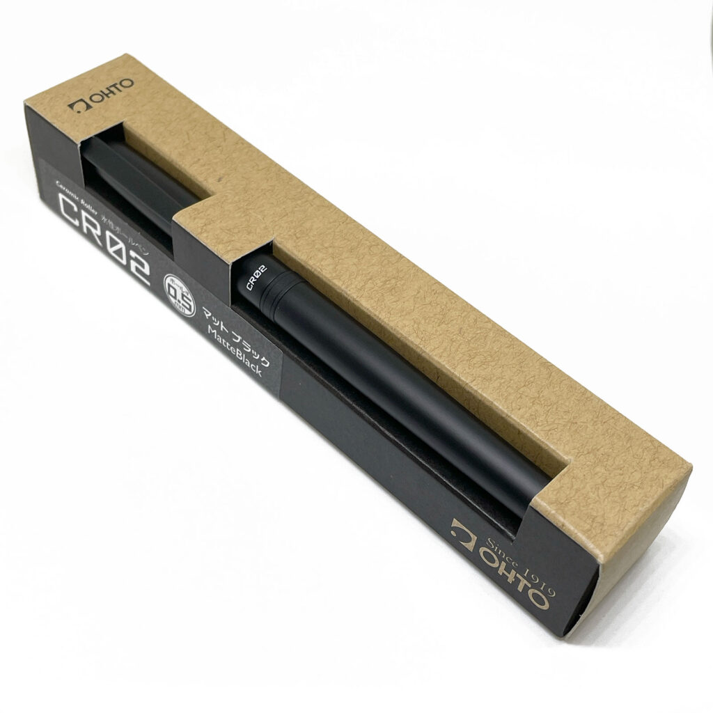 マットで真っ黒な細くてスラスラ書きやすいオートの水性ボールペン「OHTO CR02」 - sutero choice